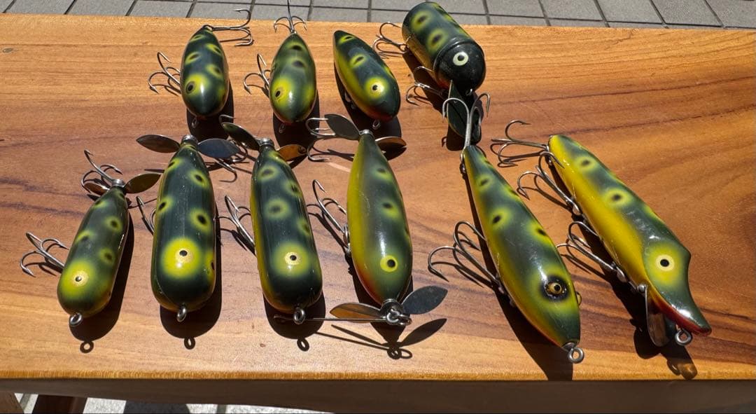 Heddon ヘドン　フロッグカラー　セット売り