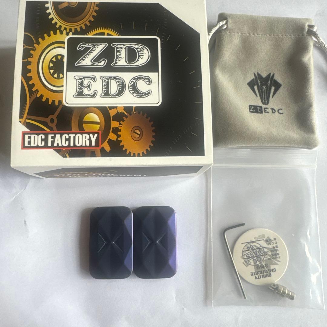 ZD EDC X4L 音叉スライダー　フィジェット　チタン製　正規品