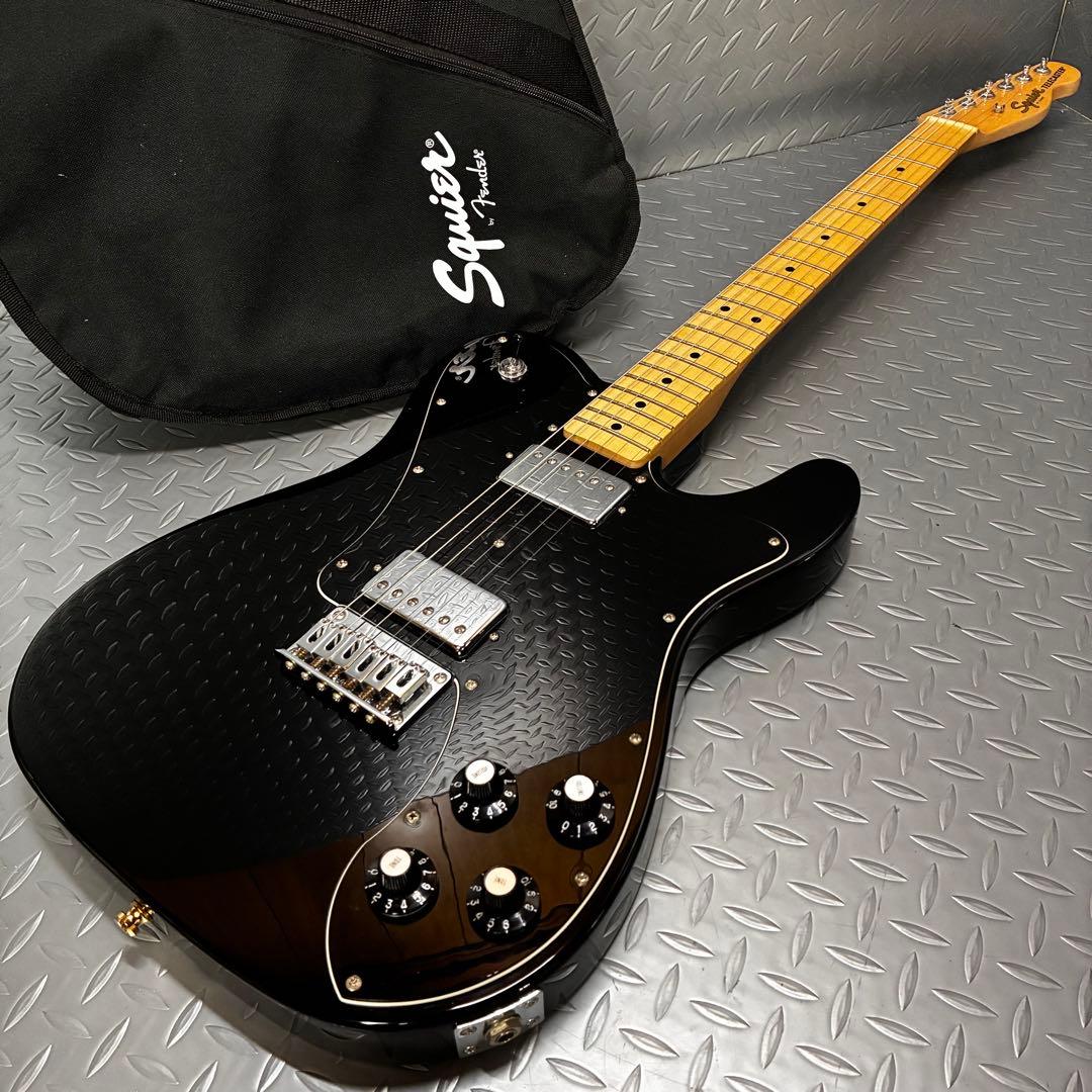 Squier TELECASTER DELUXE ブラック 純正ソフトケース付属