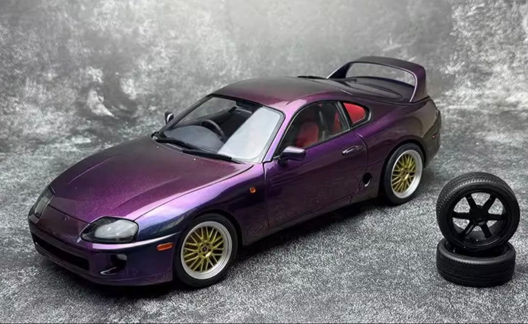 Toyota Supra A80WhelArt Purple 1:18 ミニカー