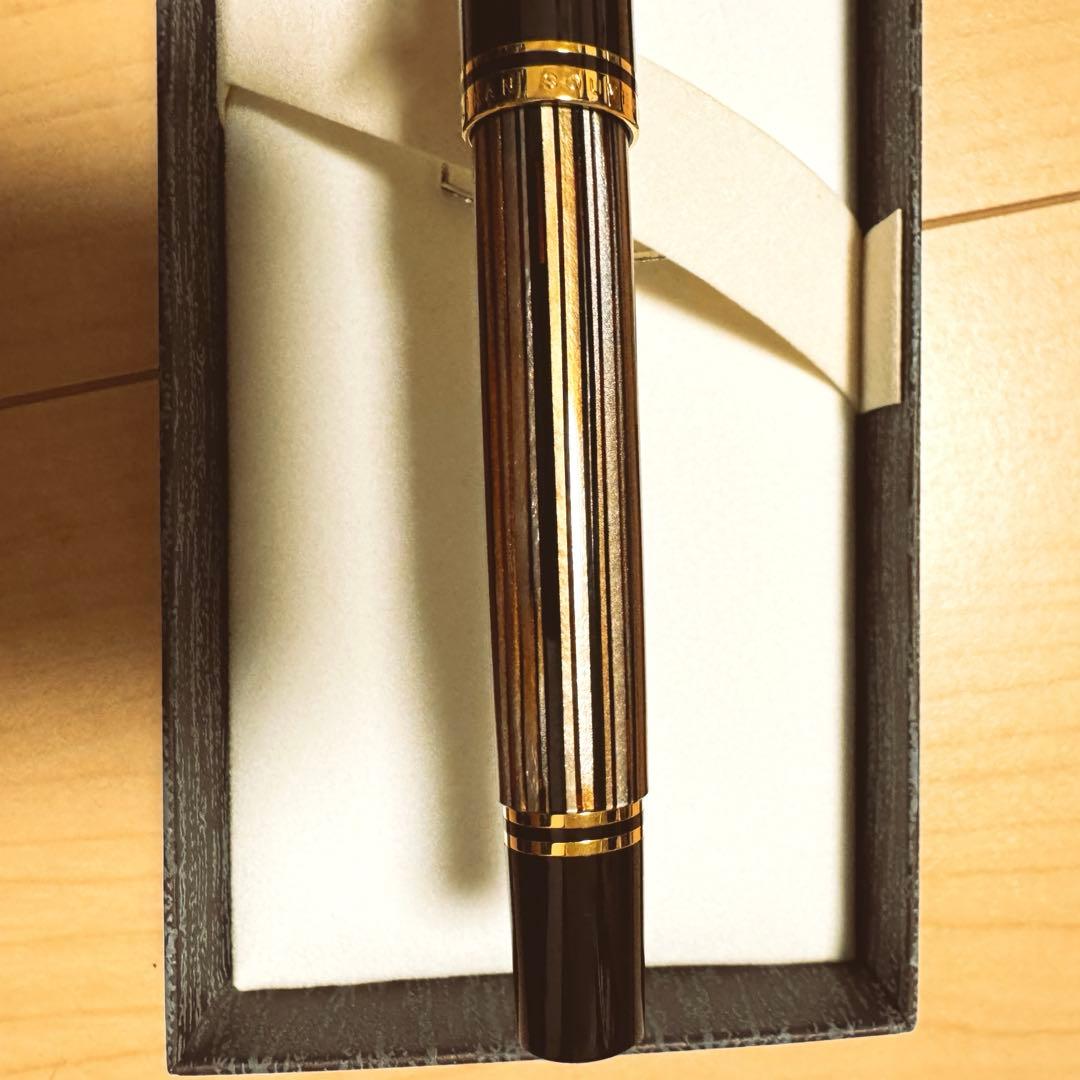 Pelikan 万年筆 茶縞　スーベレーンM400 ペリカン