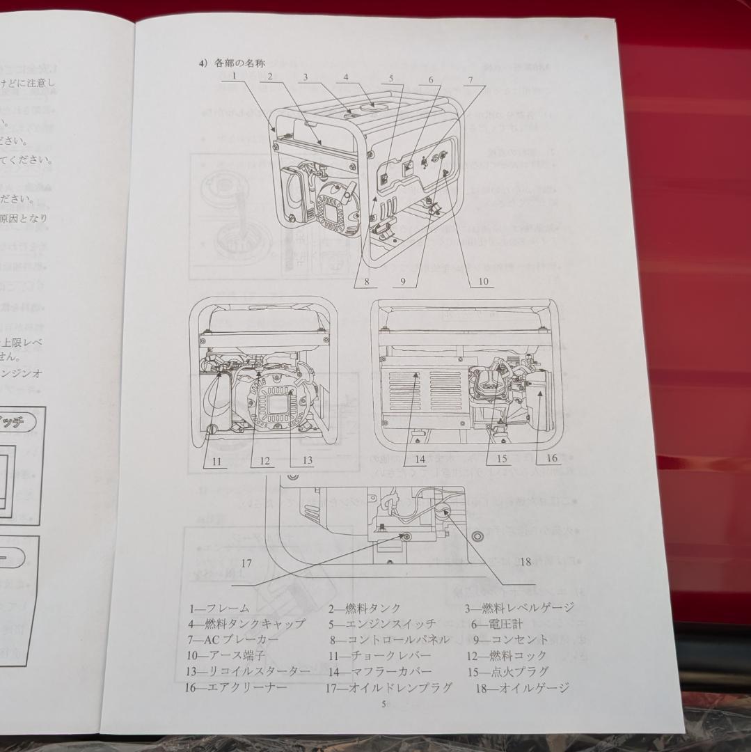 コーナン PRO-ACT ガソリンエンジン発電機 PAWA-550 未使用品