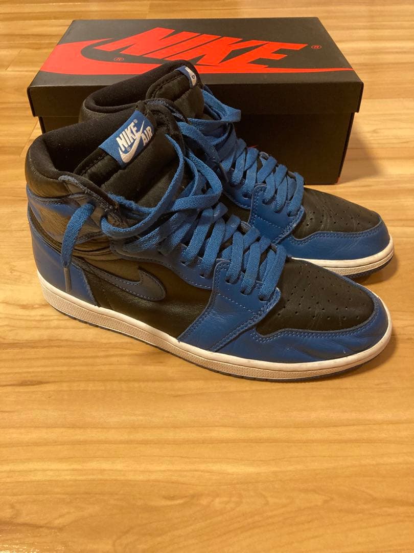 シューズ(男性用) JORDAN1 high DK MARINA BLUE US9.5 27.5cm