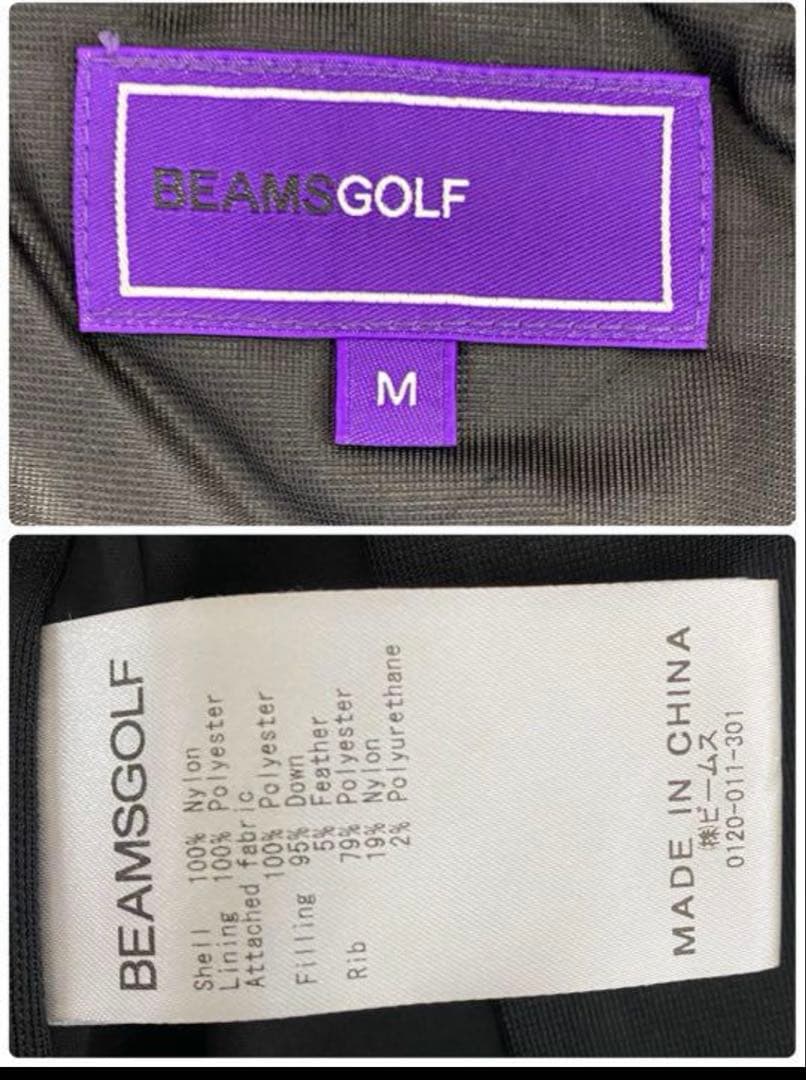 BEAMS GOLF PURPLE LABEL ブラックベスト M