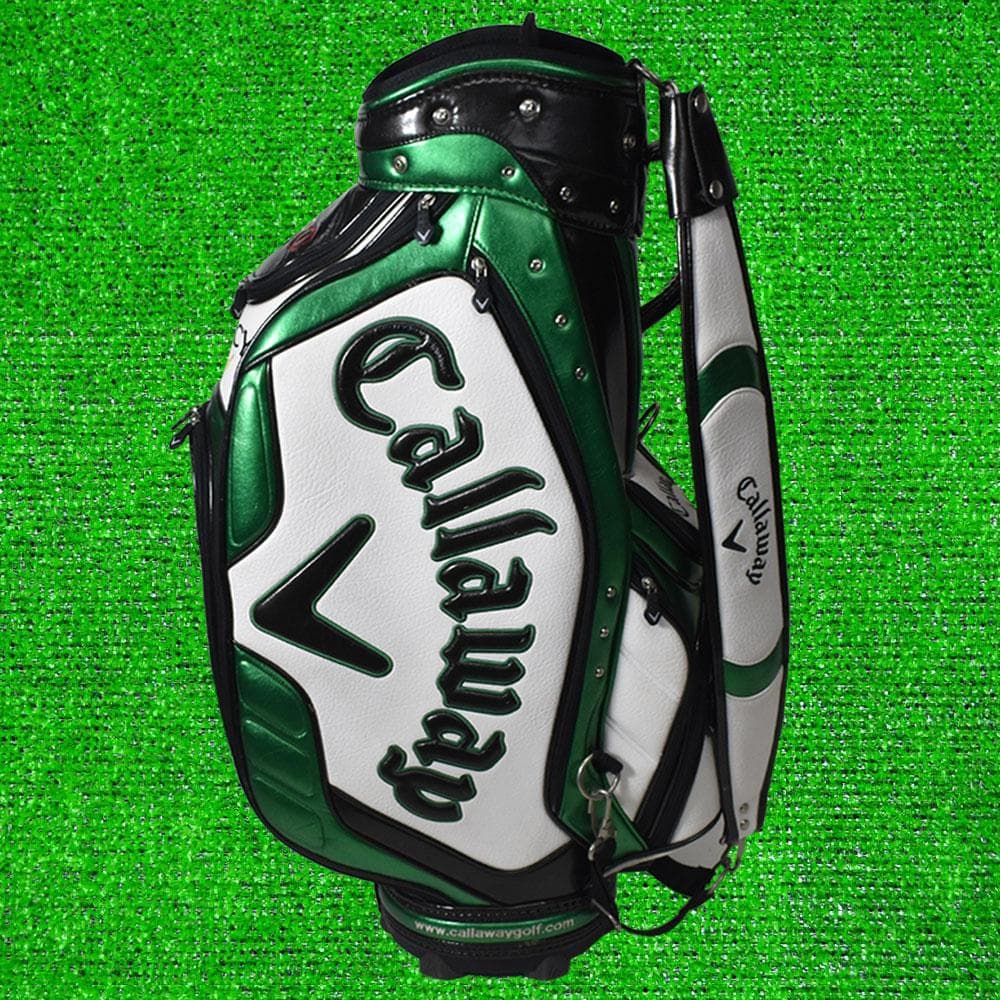 Callaway キャロウェイ ゴルフ エナメル３点式キャディバッグ 中古！