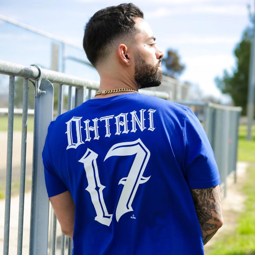 MC LA DODGERS SHOHEI OHTANI TEE BLUE 青