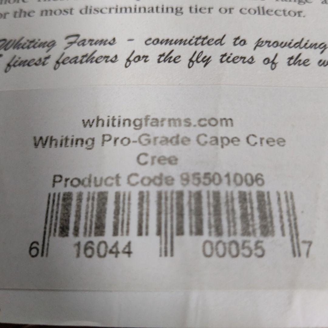 Whitng ホワティングハックルProGred Cape Cree