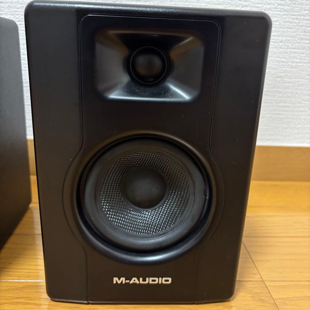 【高品質ケーブル付】M-AUDIO BX4 モニタースピーカー ペア 動作確認済