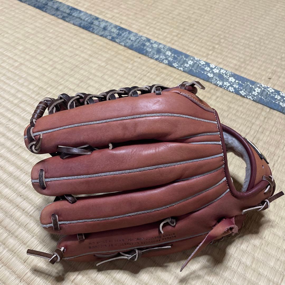 Mizuno 軟式グローブ ブラウン　外野手用