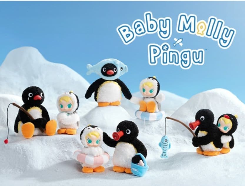 POP MART Baby Molly × Pingu ピングー アソート