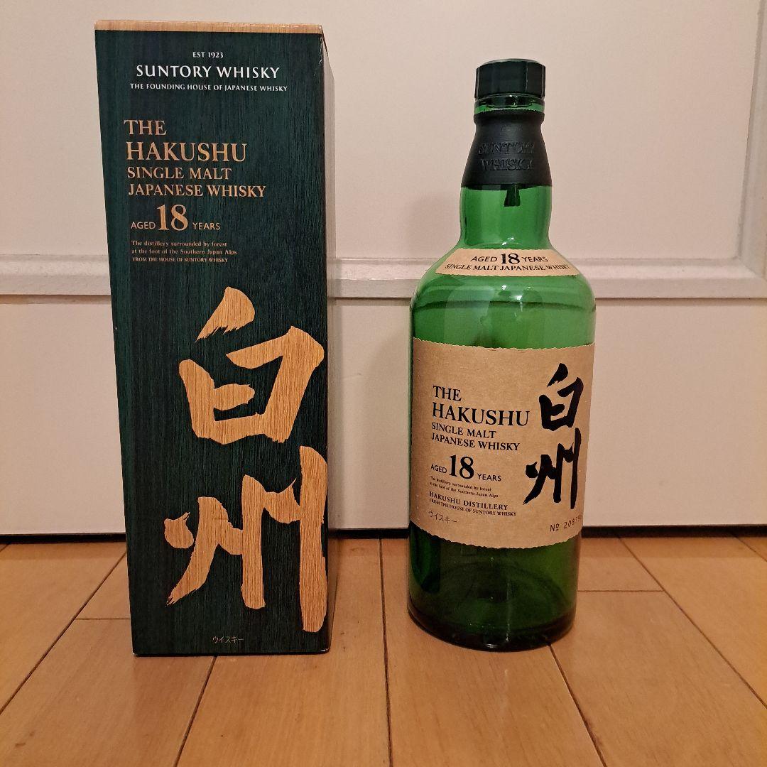 Suntory 白州 18年 700ml　空き箱　空き瓶