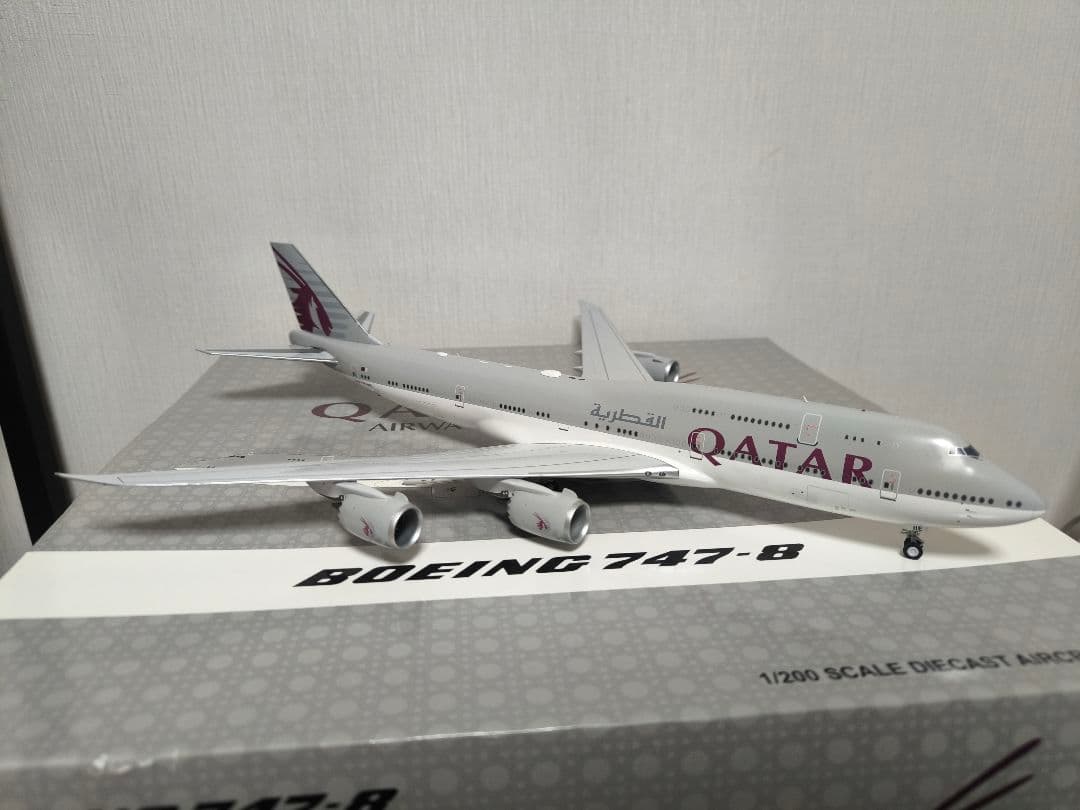 航空機・ヘリコプター JCwings 1/200 QAF B747-8 A7-HHE