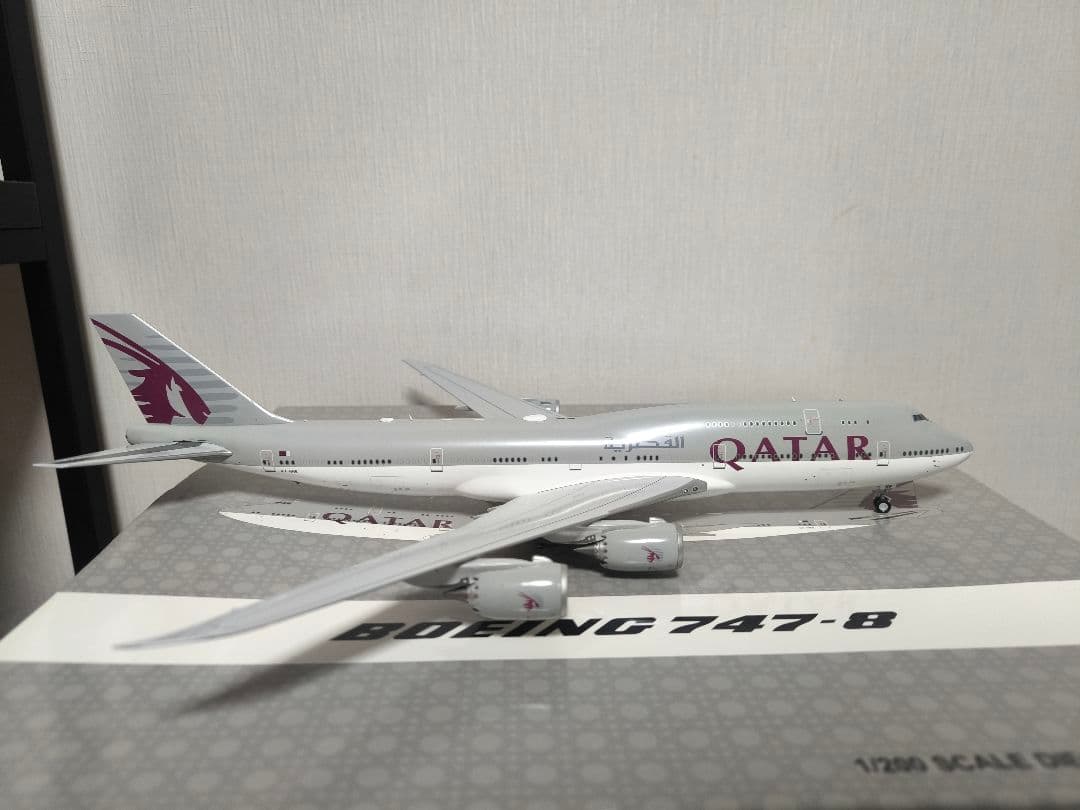 航空機・ヘリコプター JCwings 1/200 QAF B747-8 A7-HHE