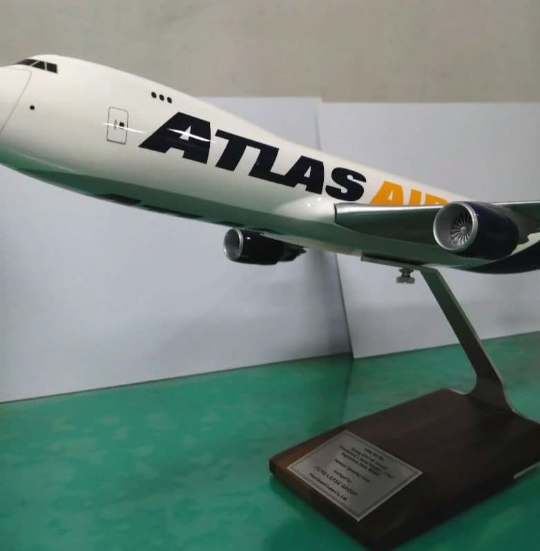 ATLAS AIR 航空機ジャンボ貨物機モデル 1/144　PACMIN社製