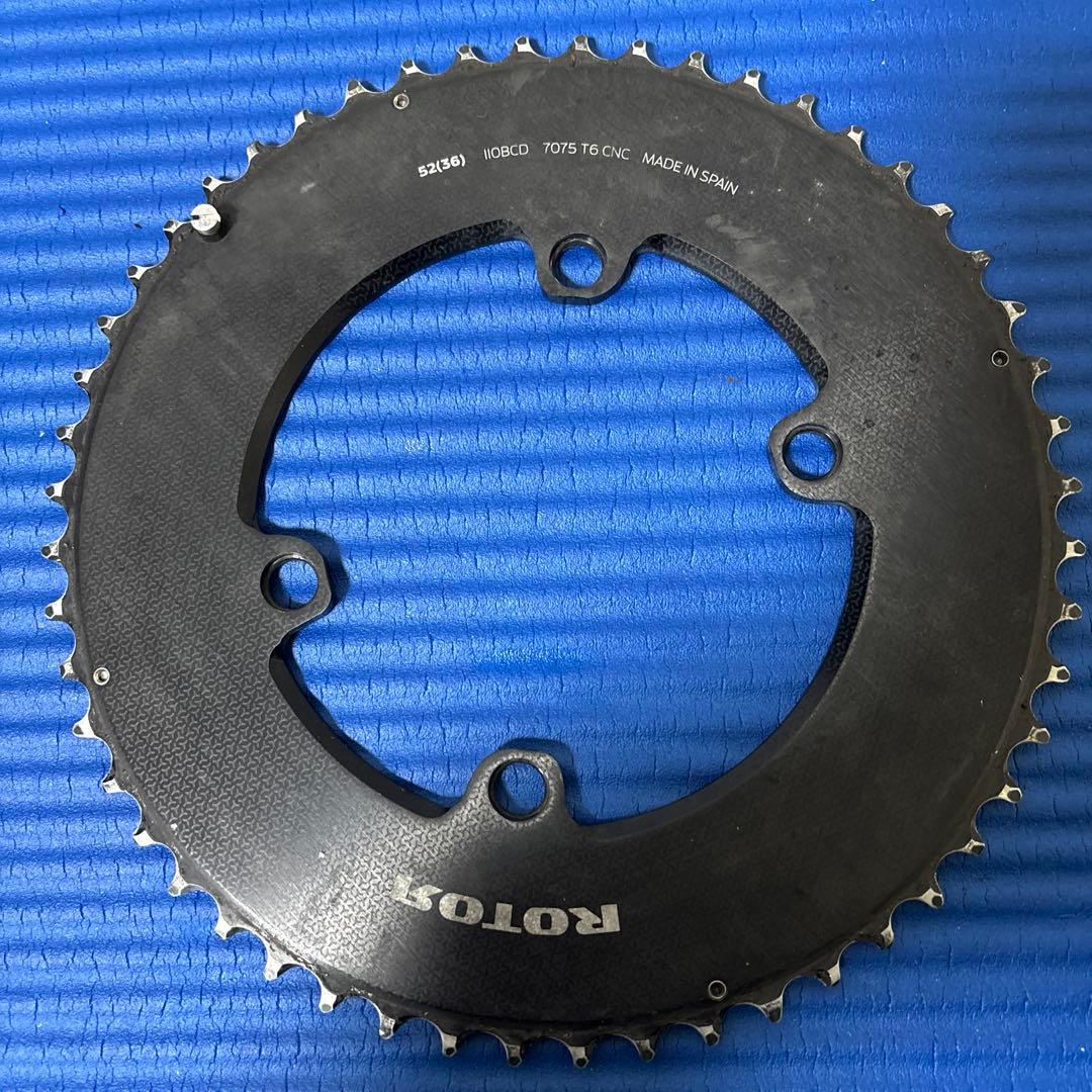 ROTOR 24mm軸クランクセット170mm 52-36T パワーメーター付き