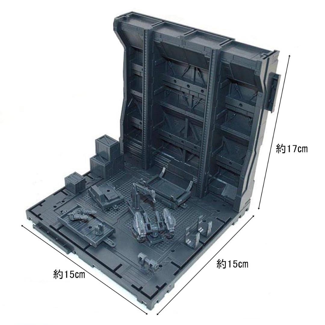 ガンプラ ジオラマ ベース (A+B+F+Gセット) 格納庫 基地