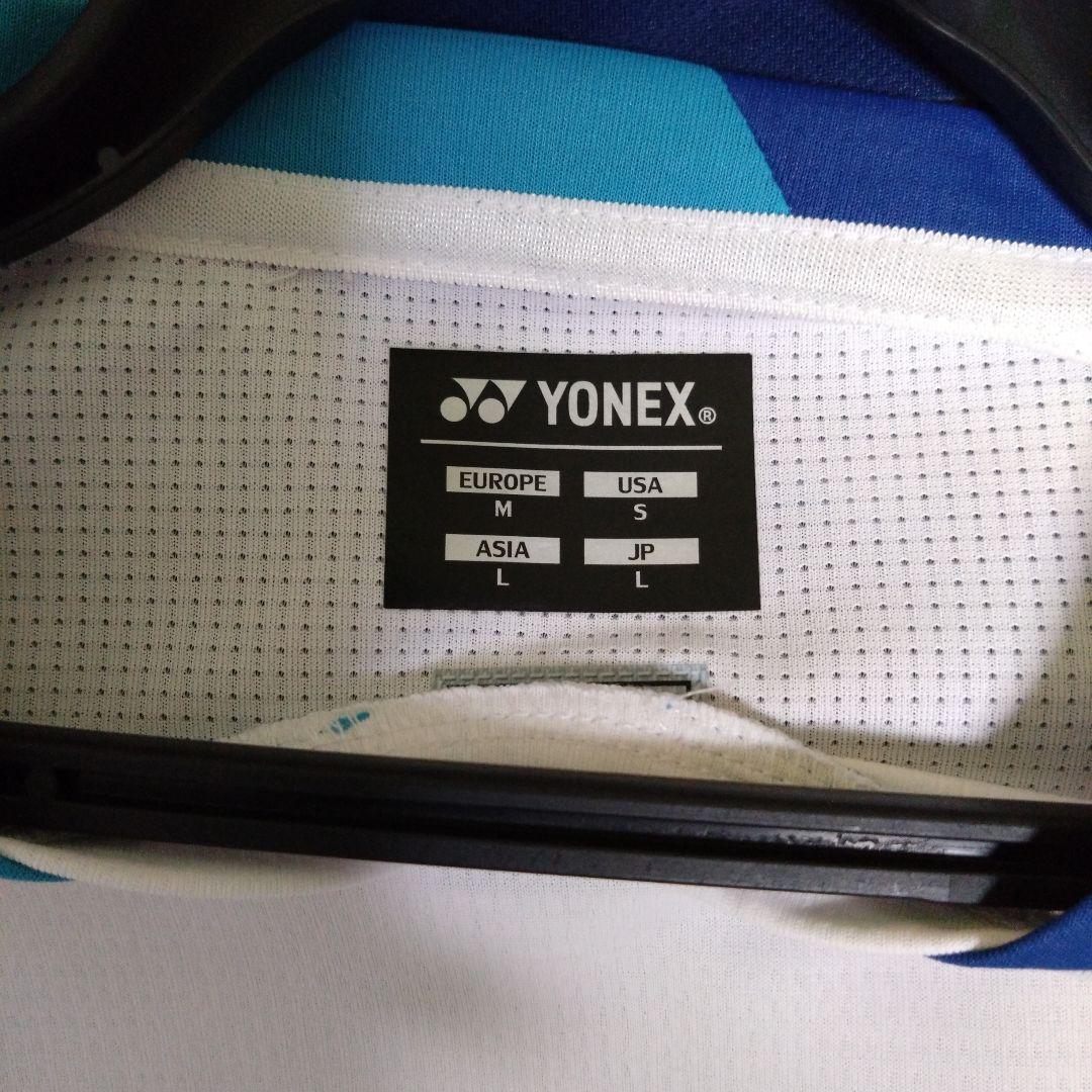YONEX バドミントン/テニスシャツ　ホワイト/ブルー