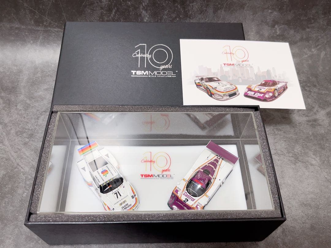 TSM MODEL 1/43 PORSCHE 935K3 、XJR9 2台セット