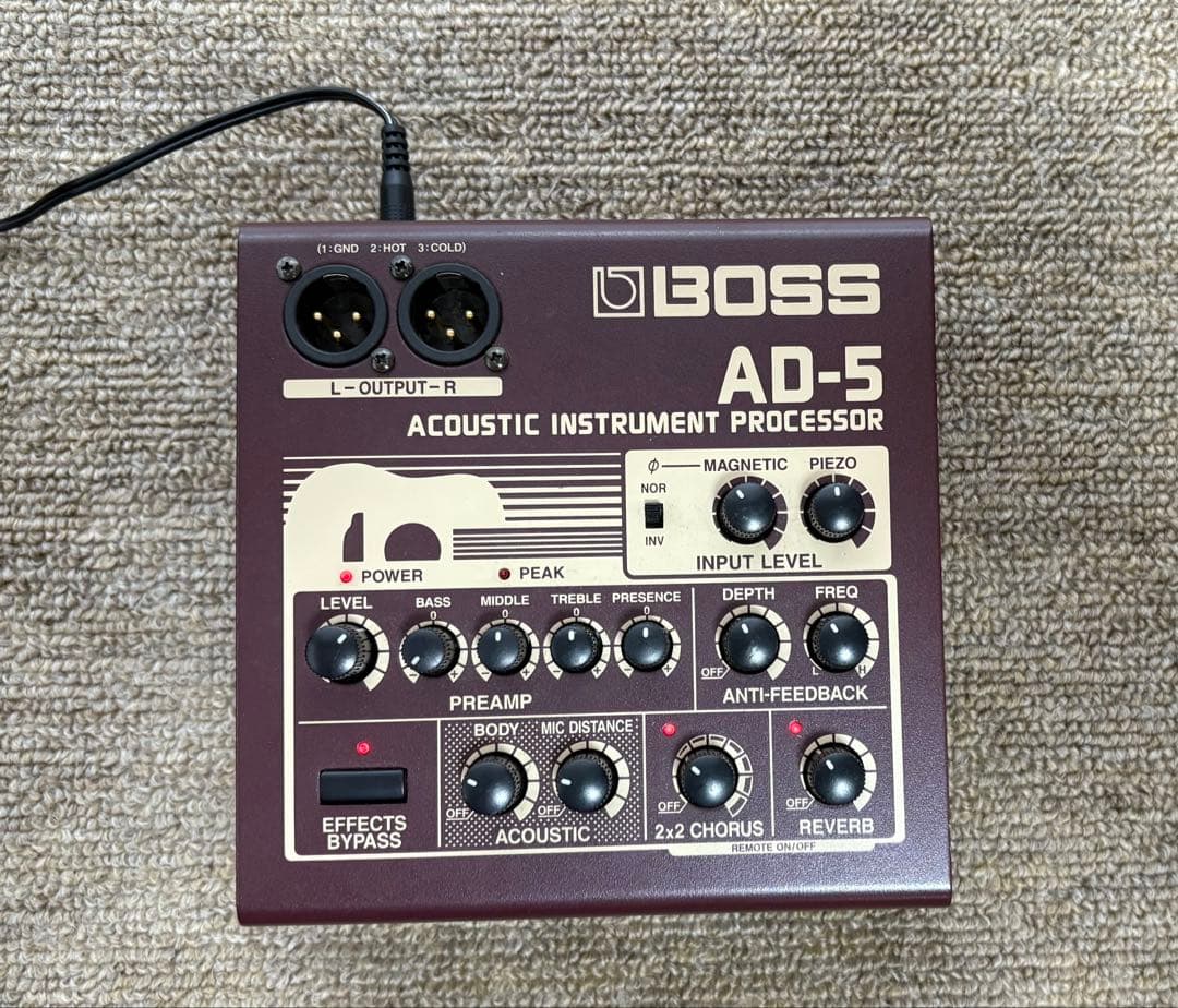 BOSS AD-5 アコースティック楽器プロセッサー