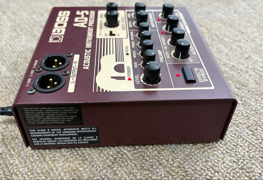 BOSS AD-5 アコースティック楽器プロセッサー