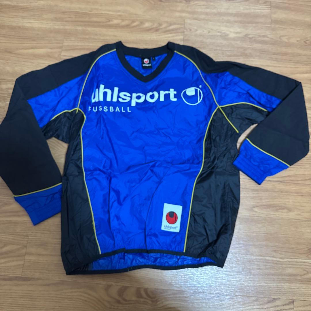 【中古・美品】uhlsport ピステ・ウィンドブレーカー Sサイズ　上下セット
