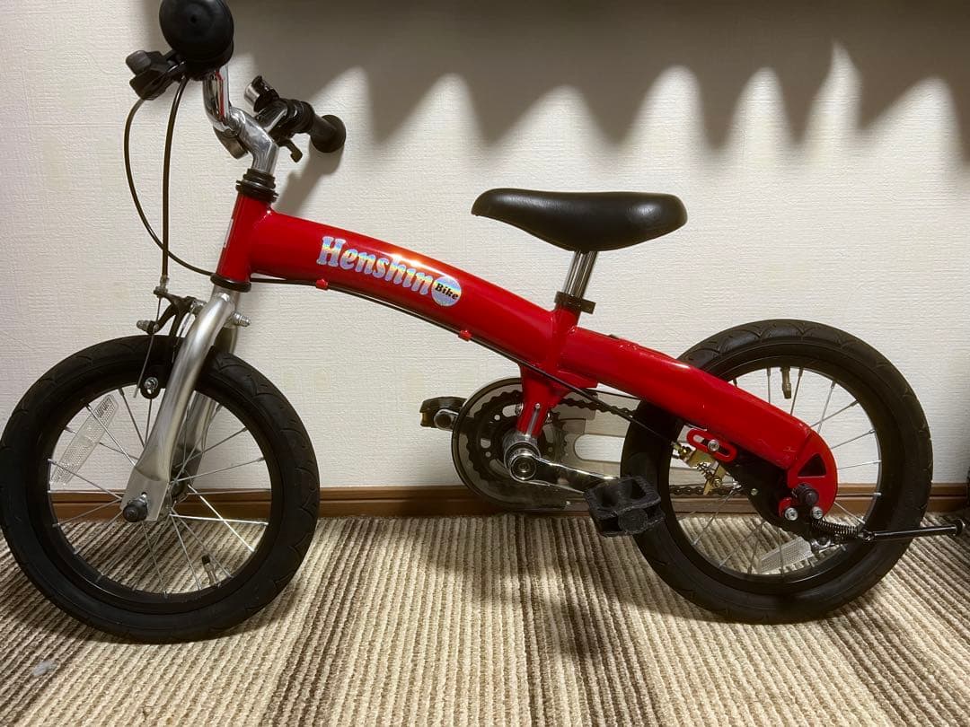Henshinバイク 赤 幼児用自転車 14インチ