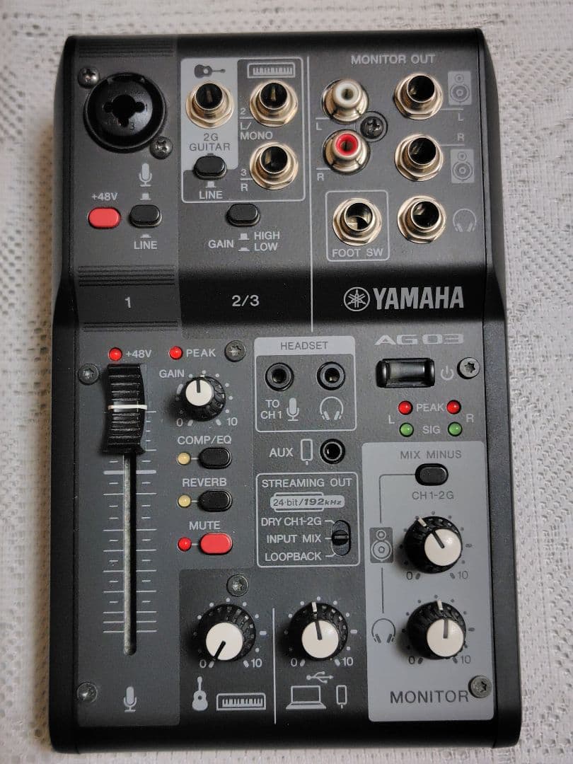 YAMAHA AG03 MK2 ライブストリーミングミキサー