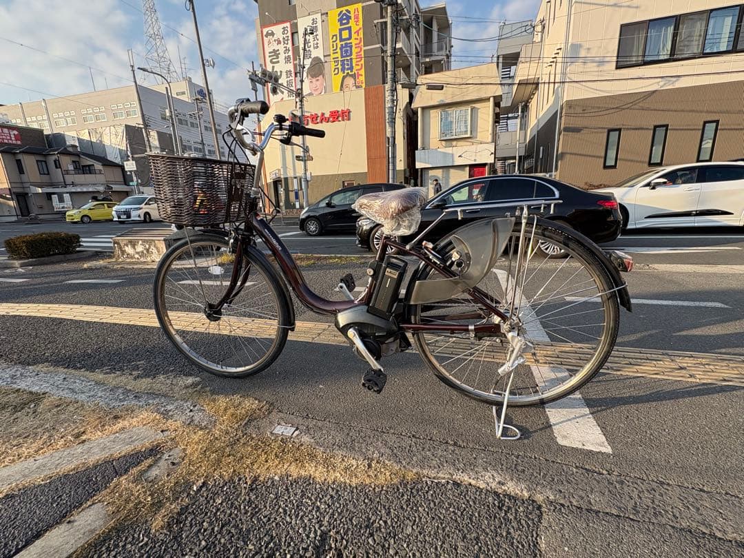 中古YAMAHA電動アシスト自転車　12.3Ah 大阪　014番