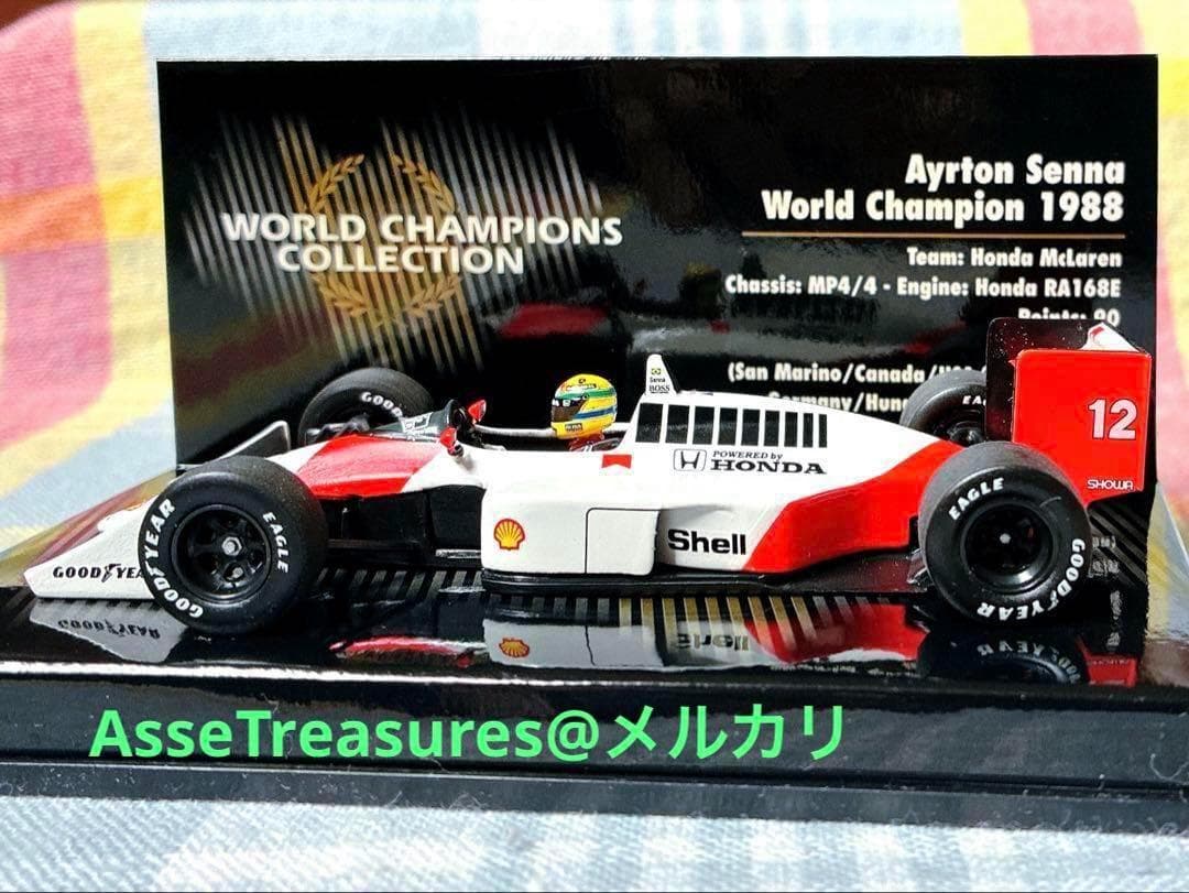 ミニチャンプス WC 1/43 マクラーレン・ホンダ MP4/4 A. セナ