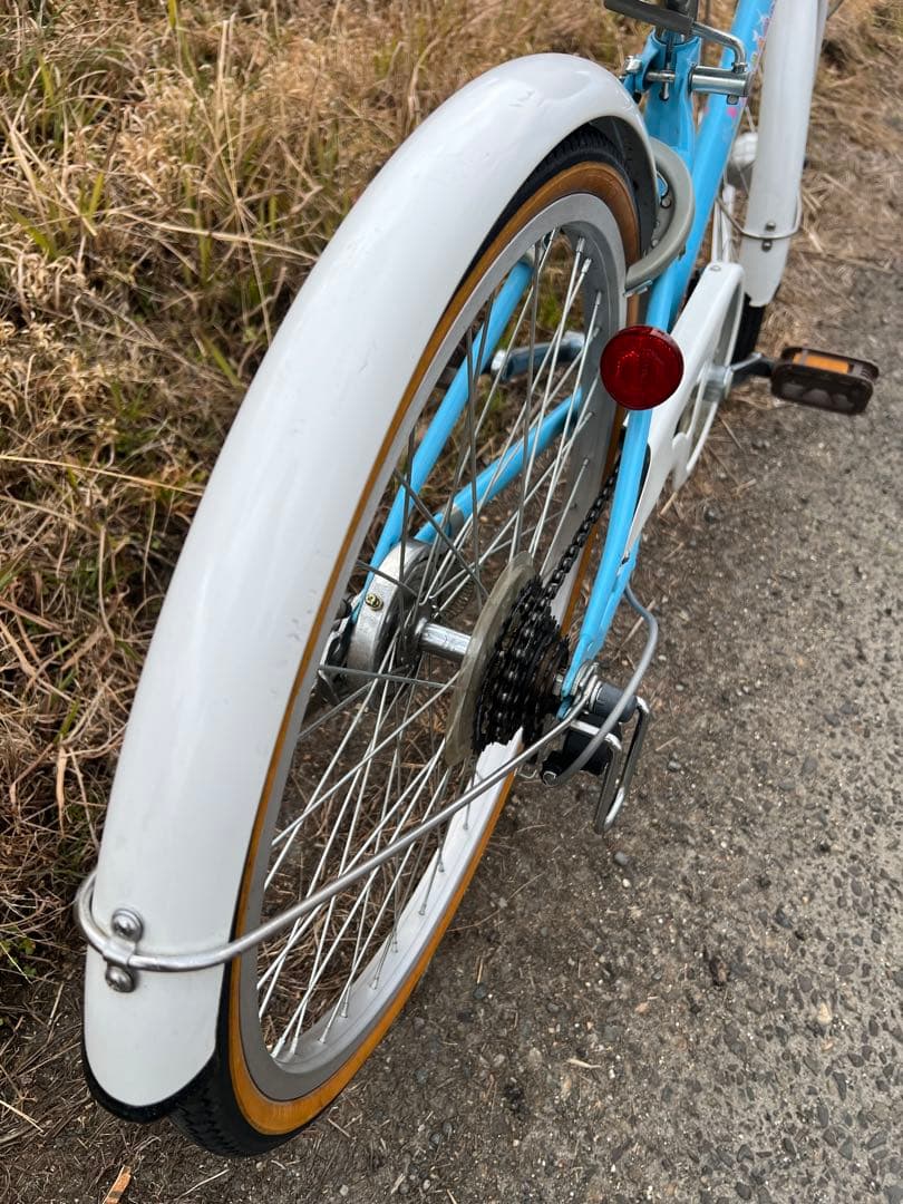 名古屋市内お届け無料手渡し希望2インチ子供用自転車 青と白 前カゴ付き