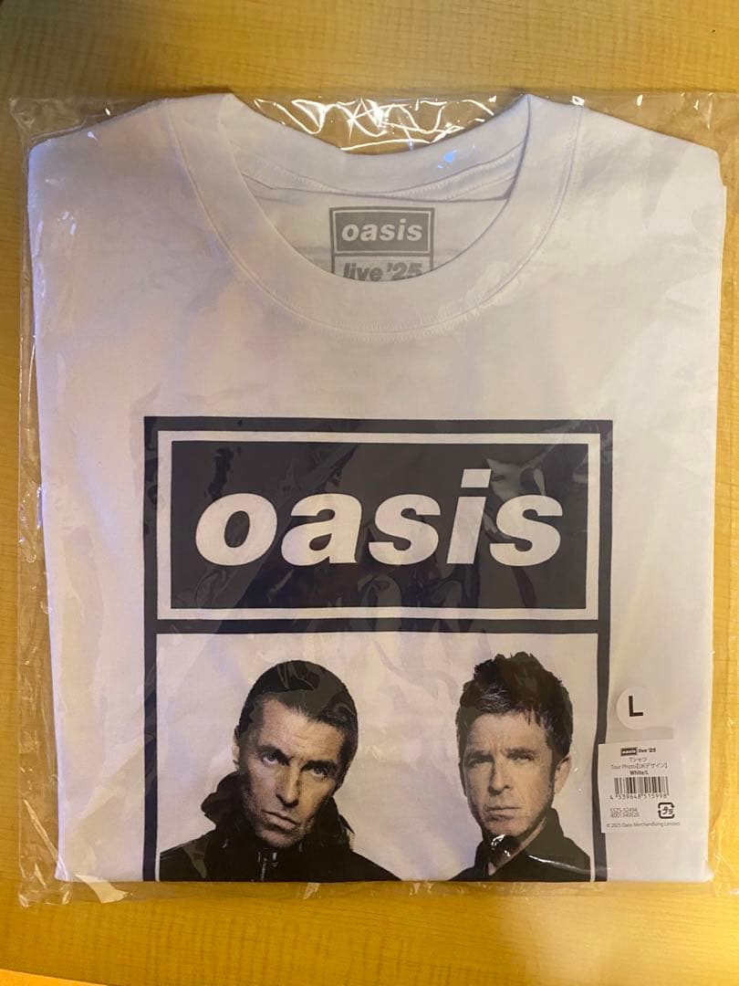 【新品未開封完売品】 Oasis live '25 Tシャツ　Ｌサイズ