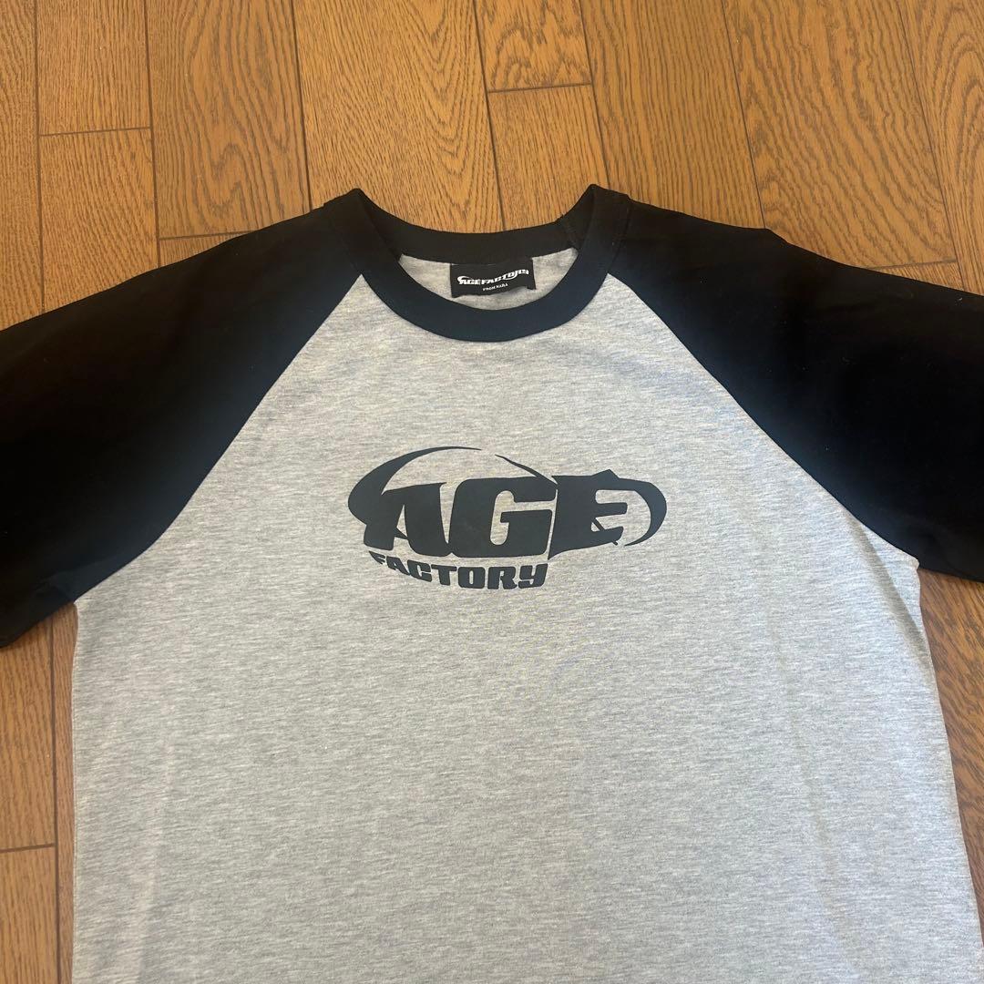 ふるふる様 Age Factory ラグランTシャツ グレー Lサイズ