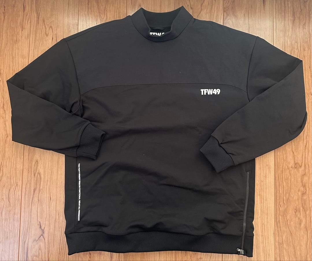 メンズウェア TFW49 HALF MOCKNECK TEE XL BLACK