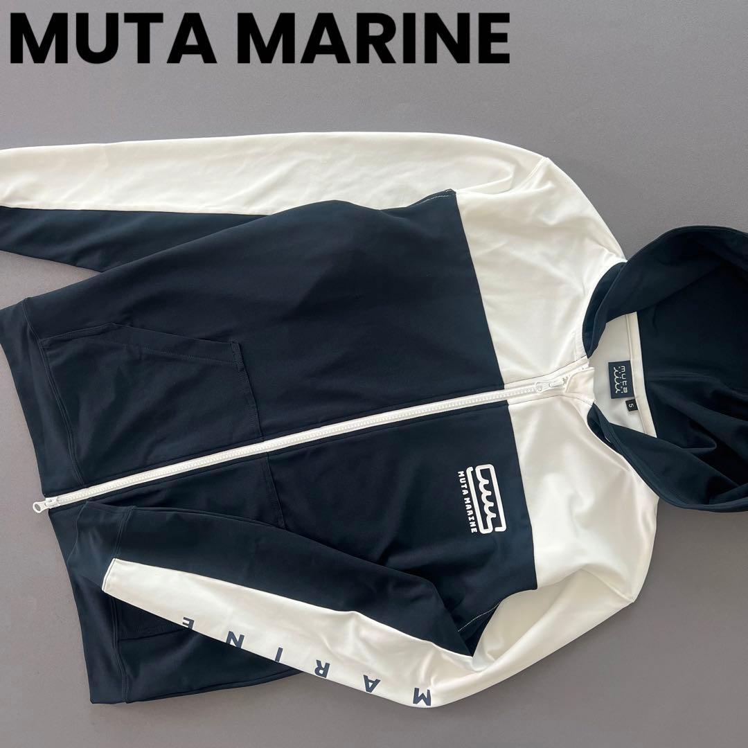 MUTA MARINE ムータマリン　パーカー　ゴルフ　メンズ　バイカラー　ロゴ