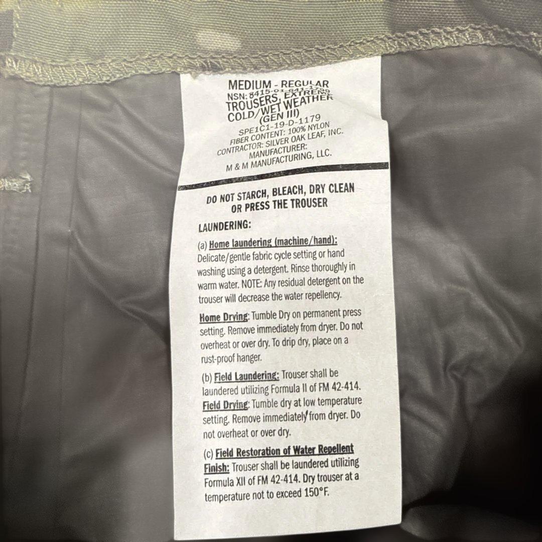 米軍 ECWCS Gen3 スコーピオン マルチカムGore Tex、セット販売