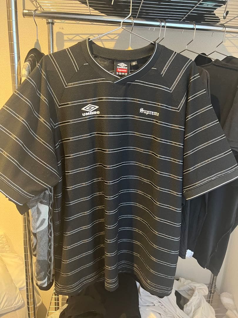 Supreme UMBRO Stripe Soccer Jersey Mサイズ