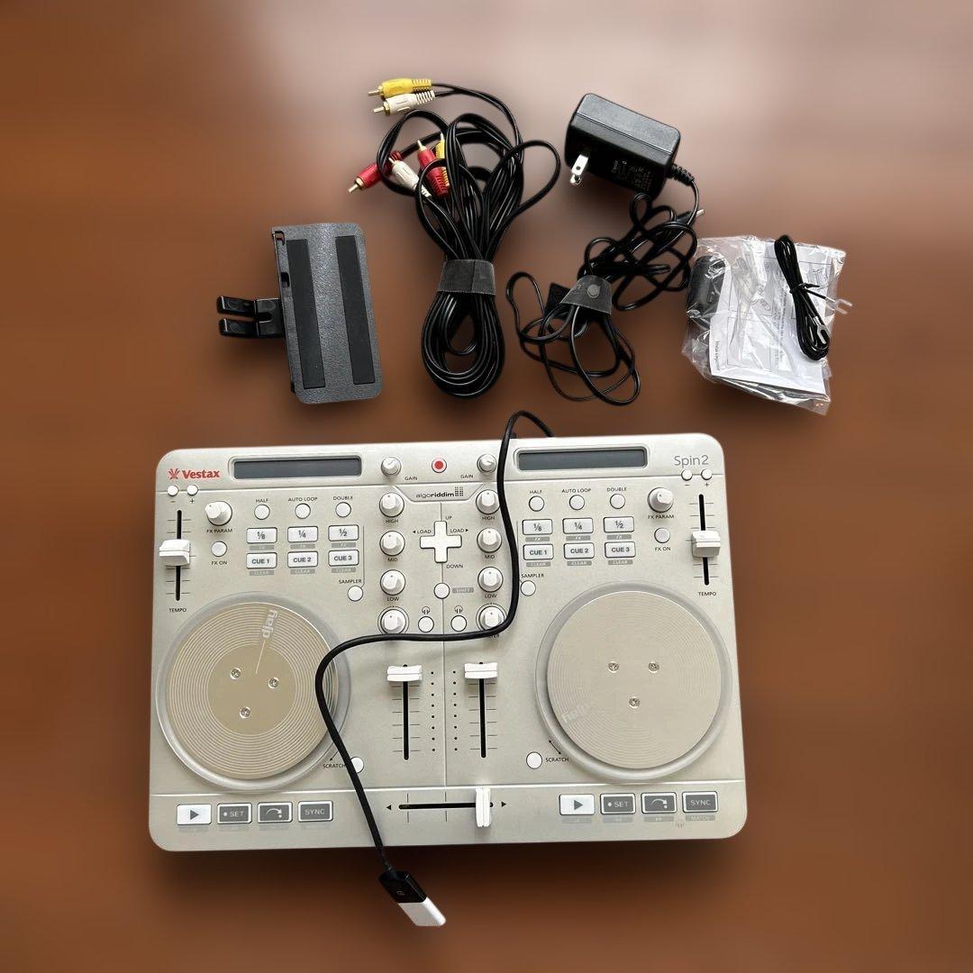 美品送料込⭐︎vestax spin2 YAMAHAスピーカー　マイク