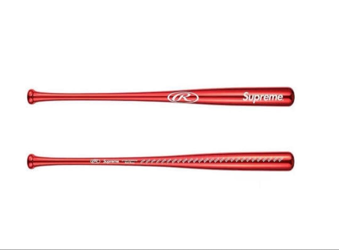 Supreme Rawlings Chrome Baseball Bat 赤