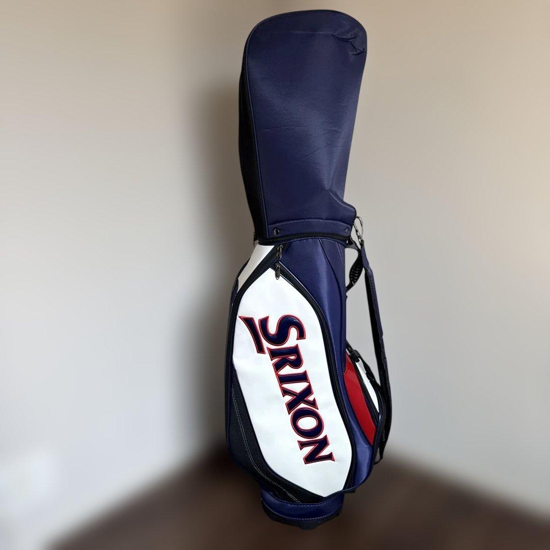 フード付きSRIXON キャディバック 9.0型 トリコロール3.1kg 新品
