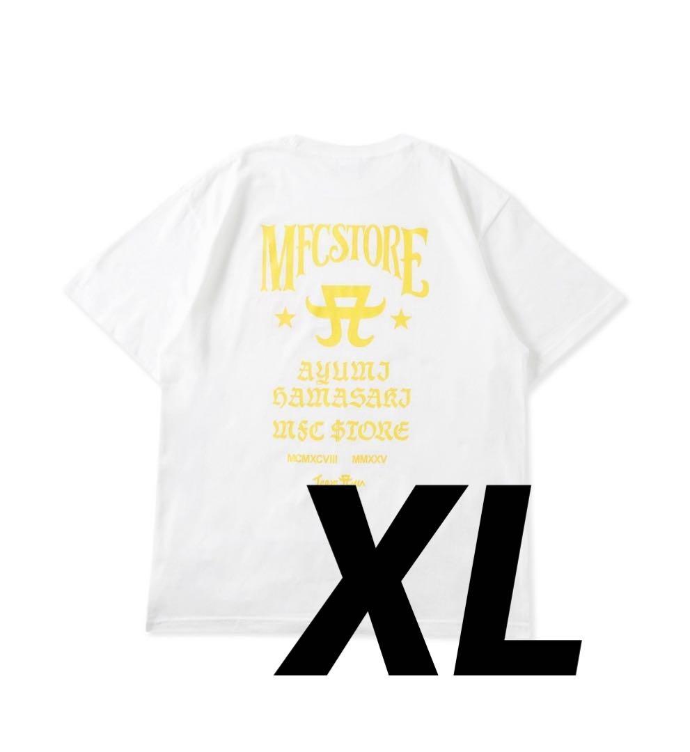 【浜崎あゆみ】MFCSTOREコラボTシャツ XLホワイト×イエロー