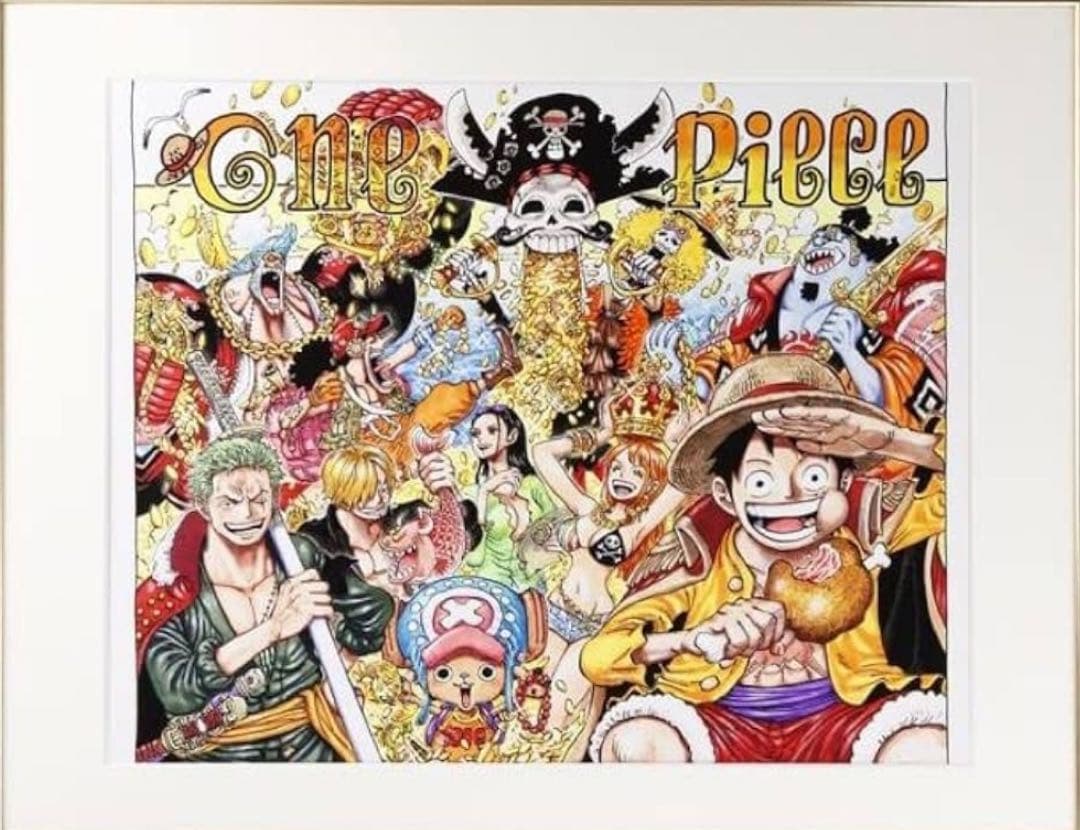 ワンピース　ONE　PIECE 高級複製原画　 ＢA４−ＪF 額装高精細複製原画