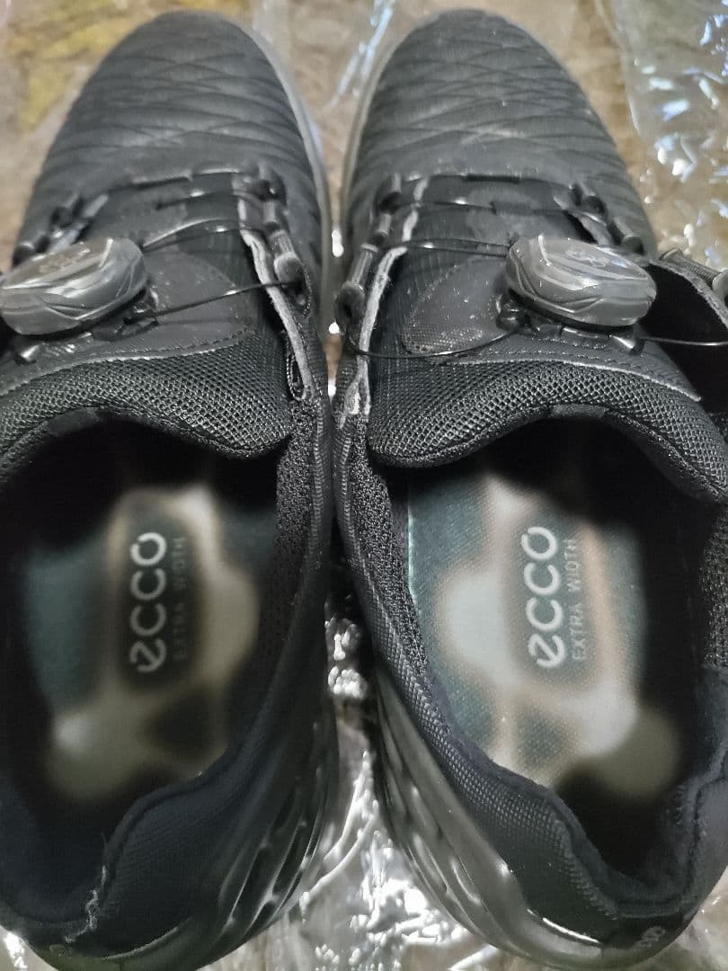 【美品】Ecco ゴルフシューズ BOAシステム ブラック