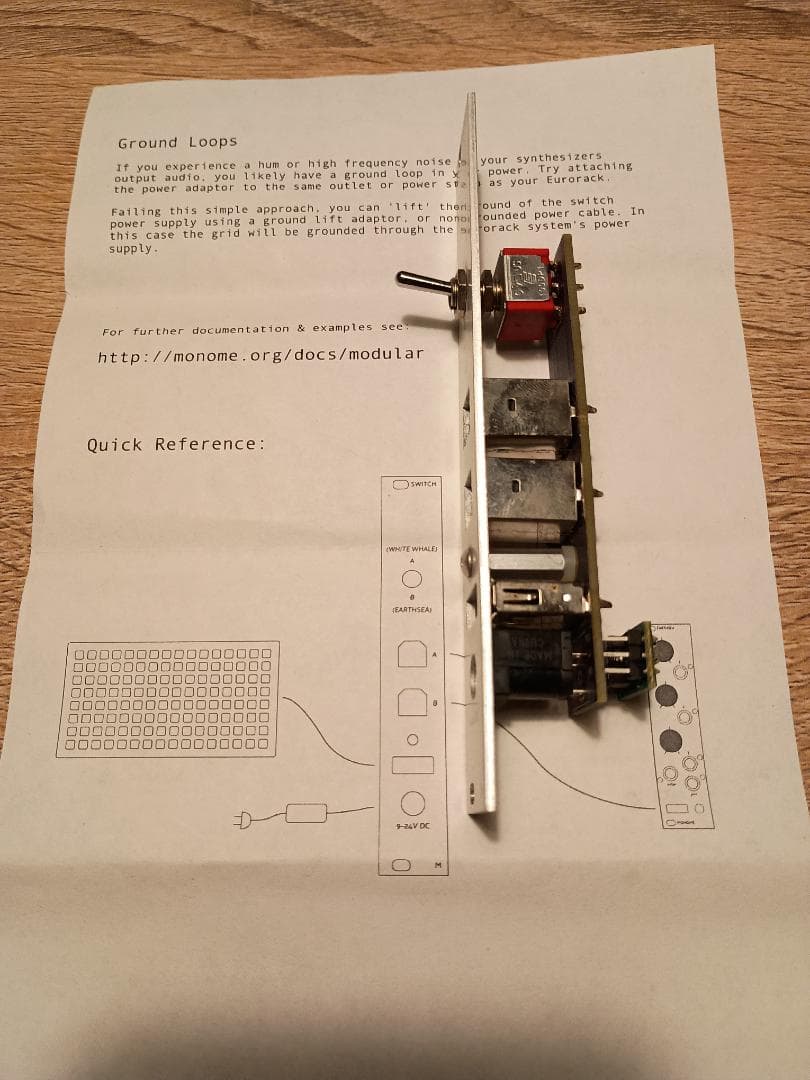 Monome White Whale/Switch モジュラーシンセ