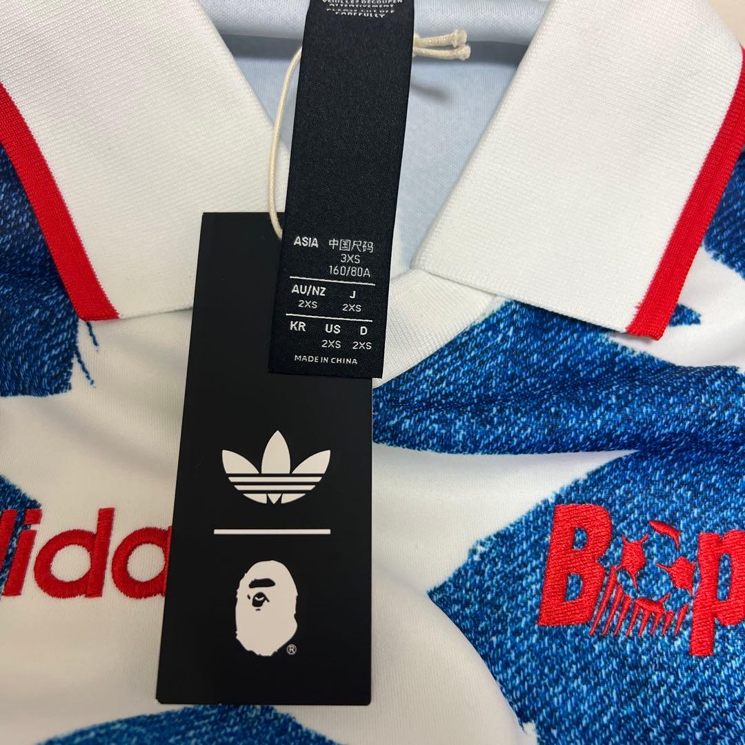 ウェア A BATHING APE x adidas LS StaJersey Blue