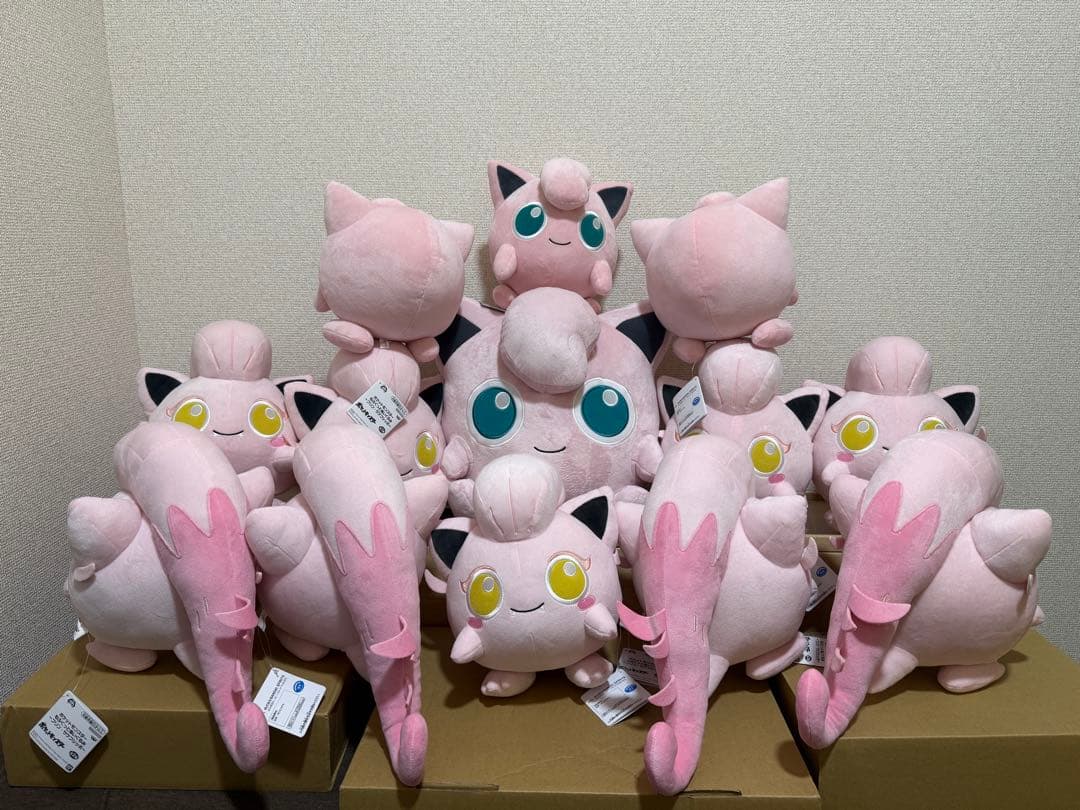 ポケモンぬいぐるみ　プリン（大）　プリン（中）サケブシッポ　合計13体