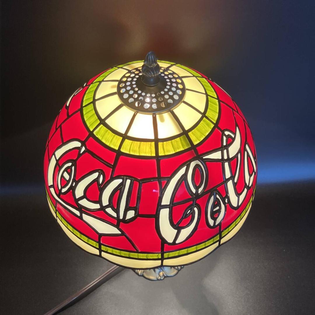 コカコーラ　Coca Cola 　テンドグラス調 　テーブルランプ　ビンテージ