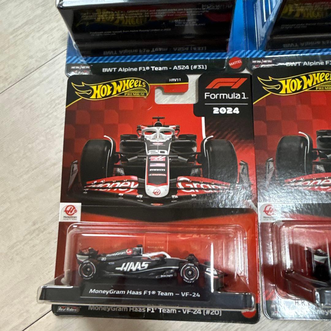 Hot Wheels F1ミニカー 2024年モデル 4台セット