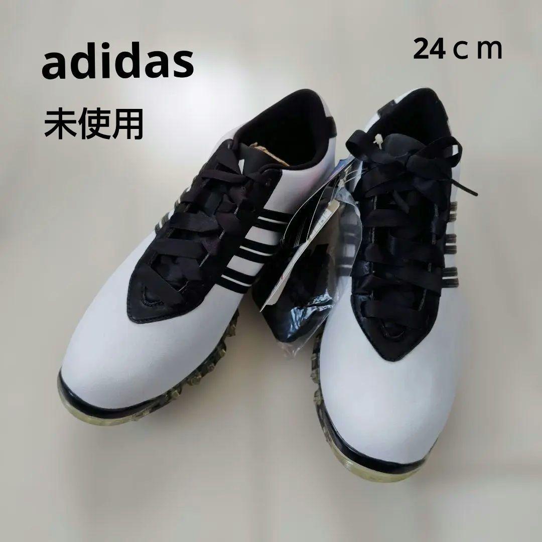 adidas ゴルフシューズ ホワイト/ブラック
