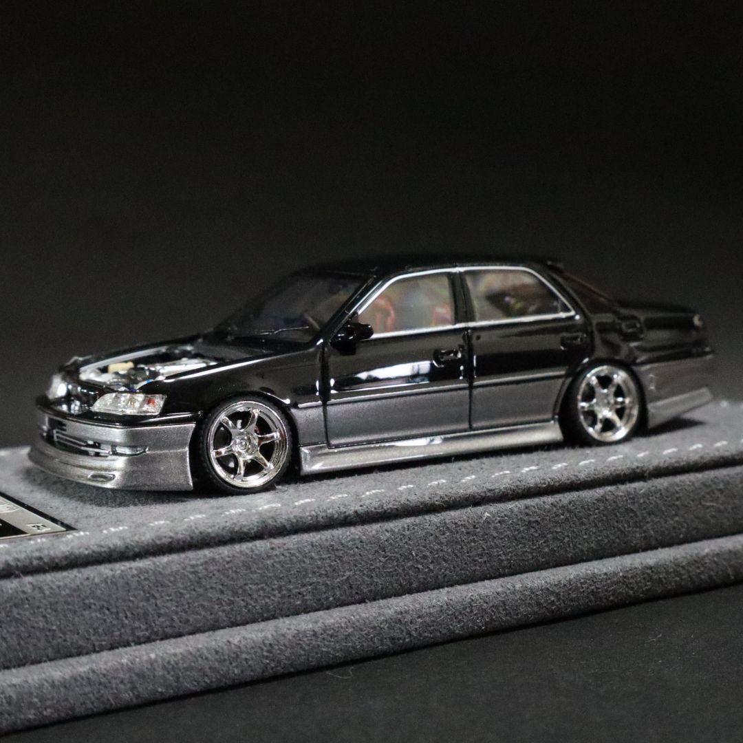 Mortal 1/64 トヨタ クレスタ 黒銀 JZX100 限定 エンジン再現