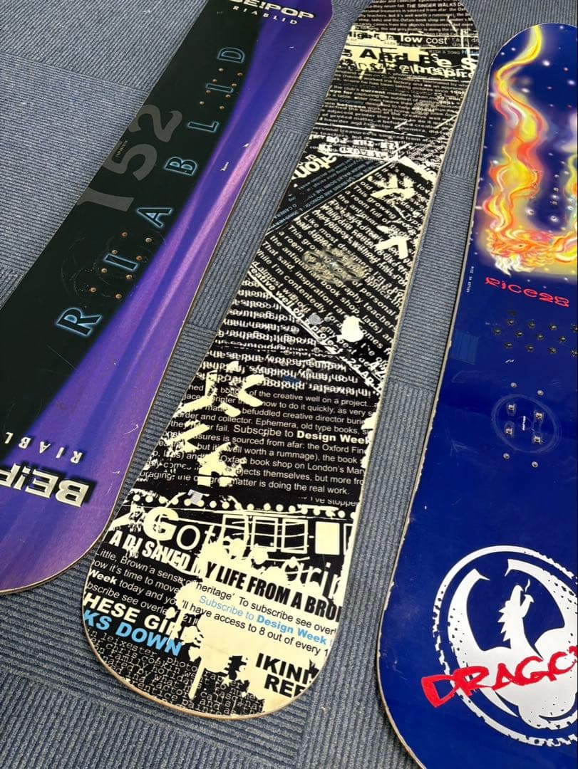スノーボード まとめ売り スノボ BE!POP RICE28 burton 他